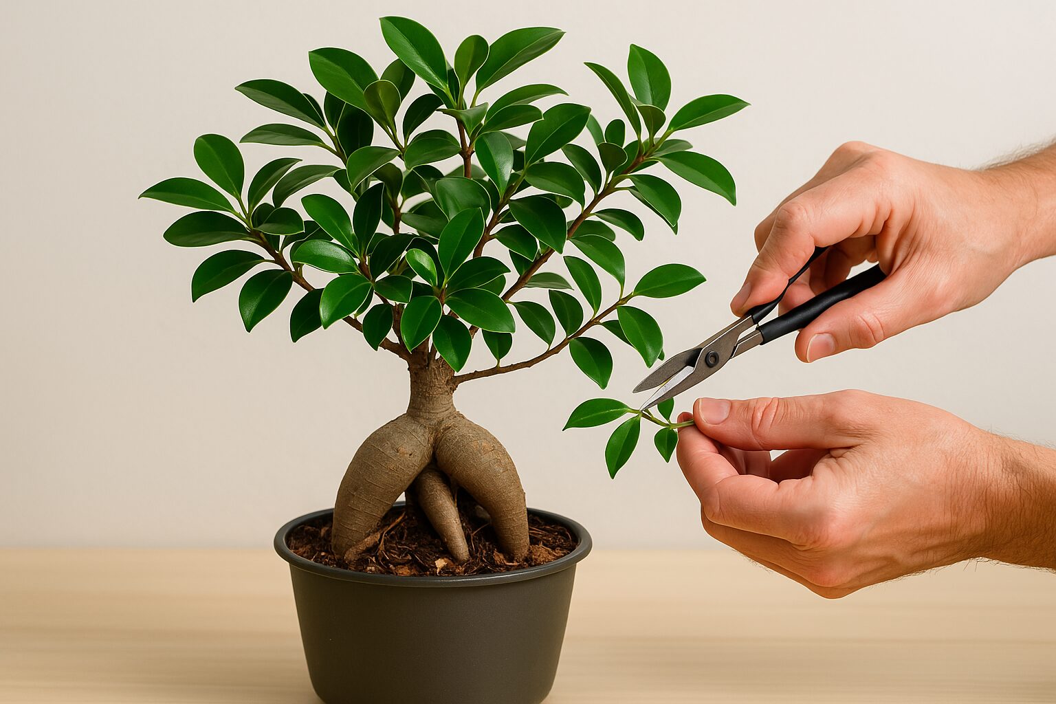 ガジュマルが大きくなりすぎる原因とコンパクトに育てる方法 - 苔っと盆栽ライフ