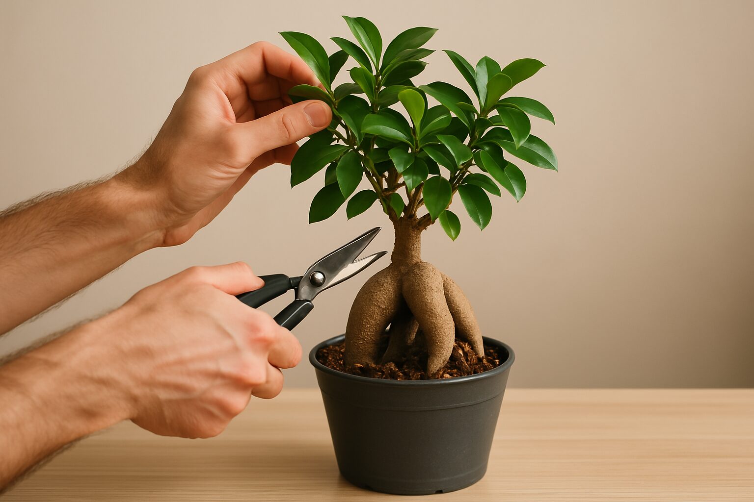 ガジュマルが大きくなりすぎる原因とコンパクトに育てる方法 - 苔っと盆栽ライフ